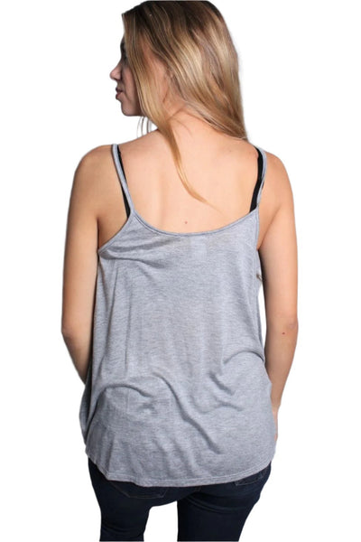 Women's String Strap Heart Print Hi Low Top – Good Stuff Apparel