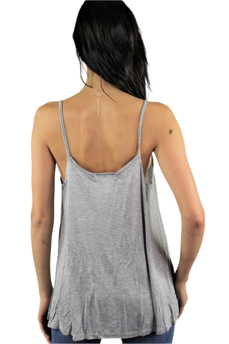 Women's String Strap Heart Print Hi Low Top – Good Stuff Apparel